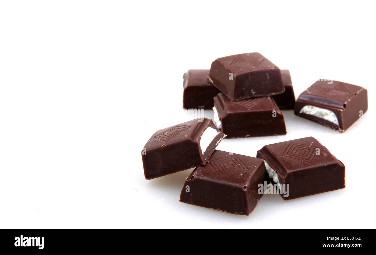 Chocolate Bars Stack Stock Photo - Alamy