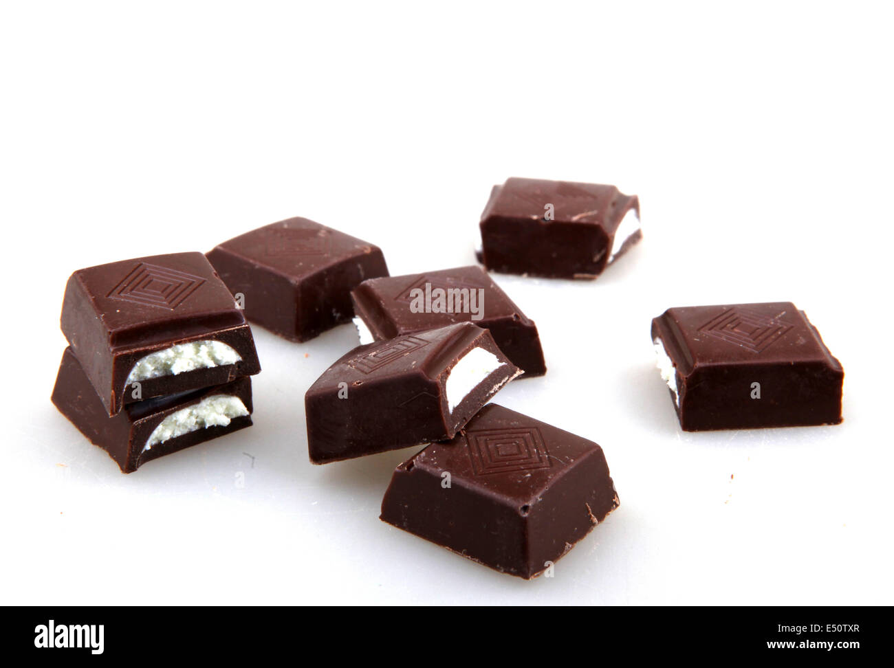 Chocolate Bars Stack Stock Photo - Alamy