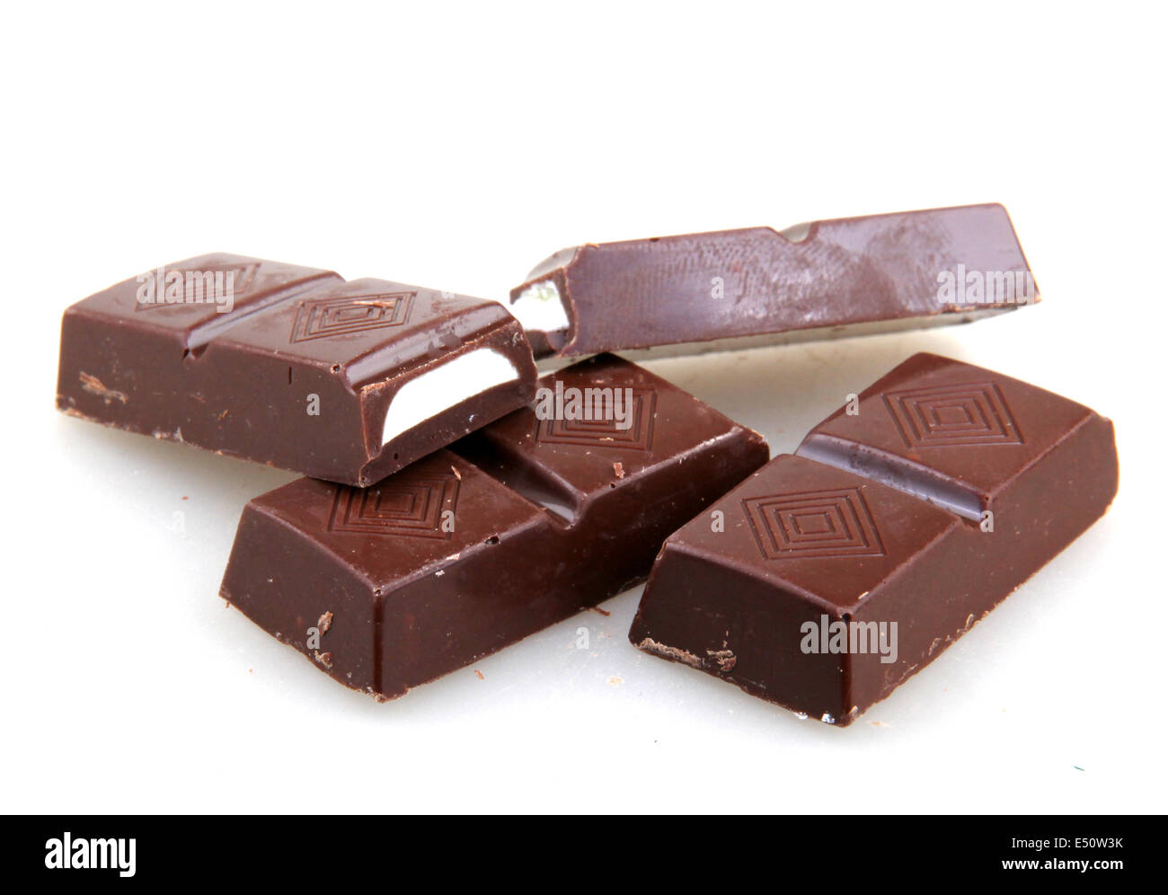 Chocolate Bars Stack Stock Photo - Alamy