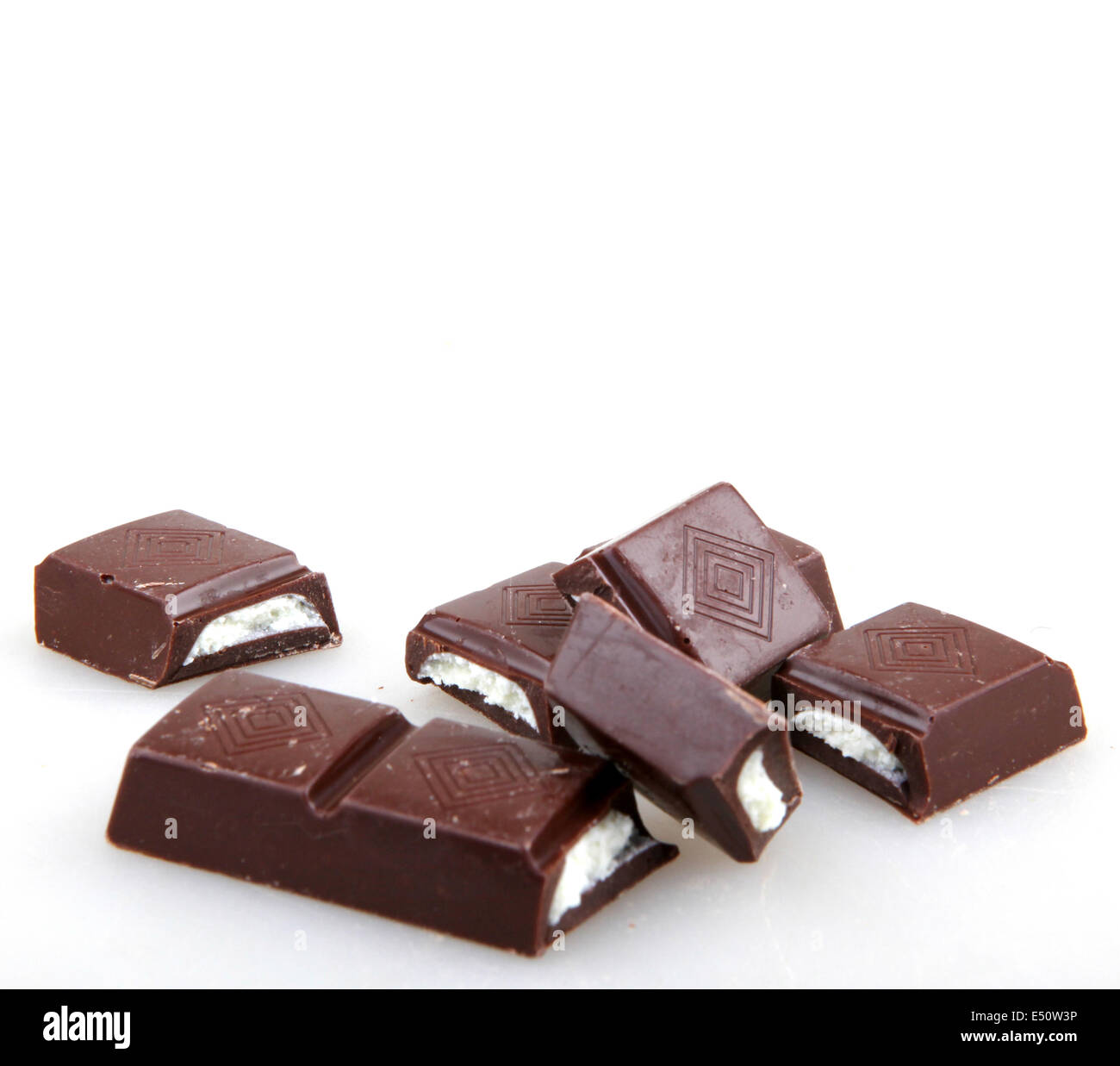 Chocolate Bars Stack Stock Photo - Alamy