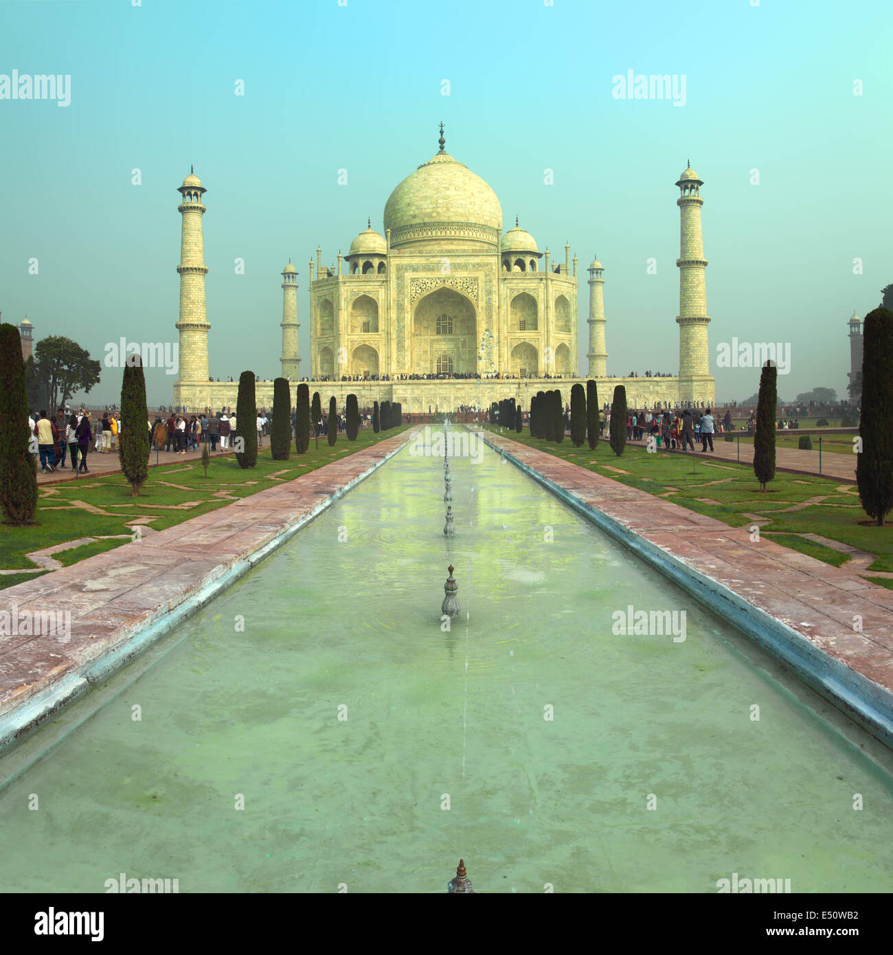 Taj Mahal - famous mausoleum in India Stock Photo - Alamy