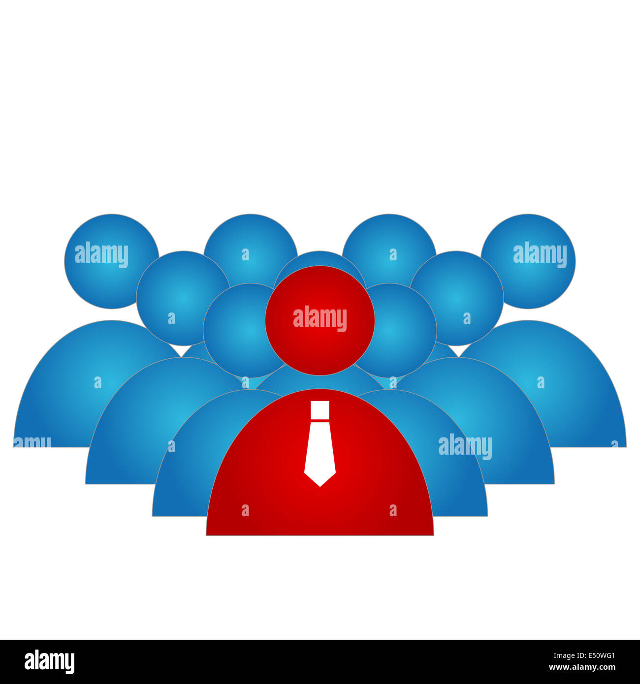 Leader of group Stock Photo - Alamy
