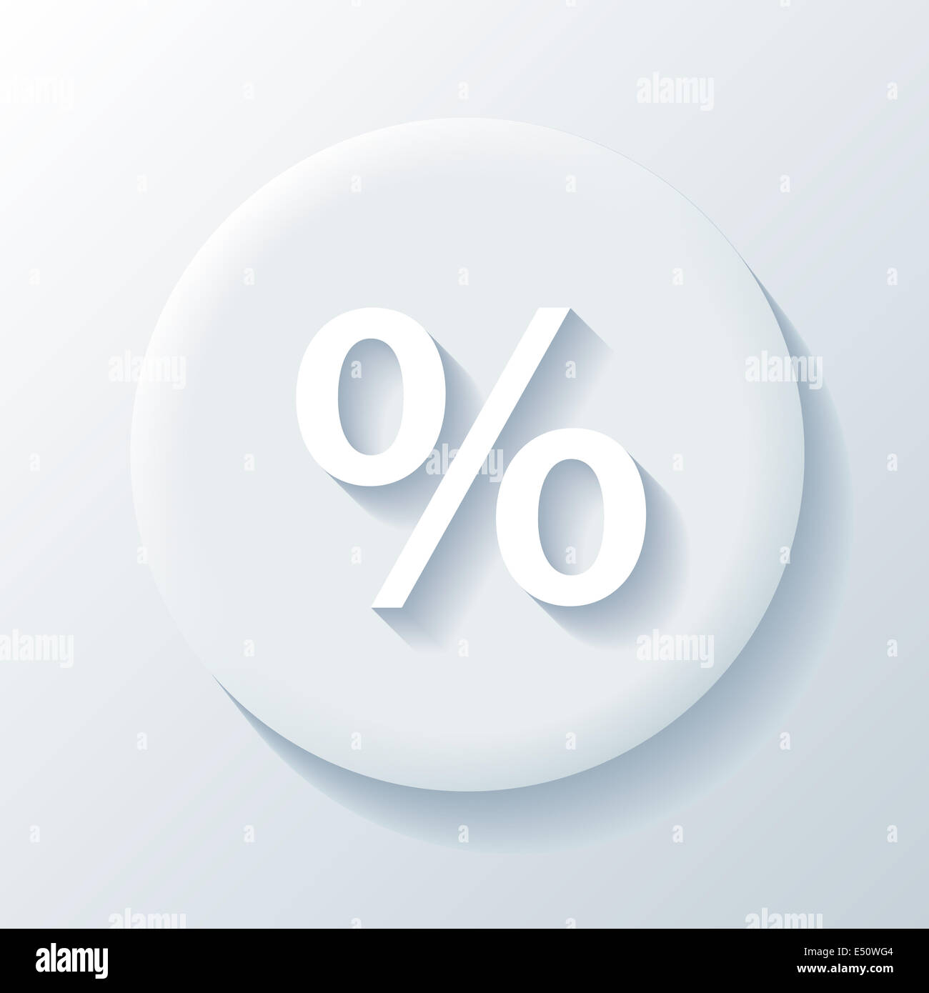 Percent paper icon Stock Photo - Alamy