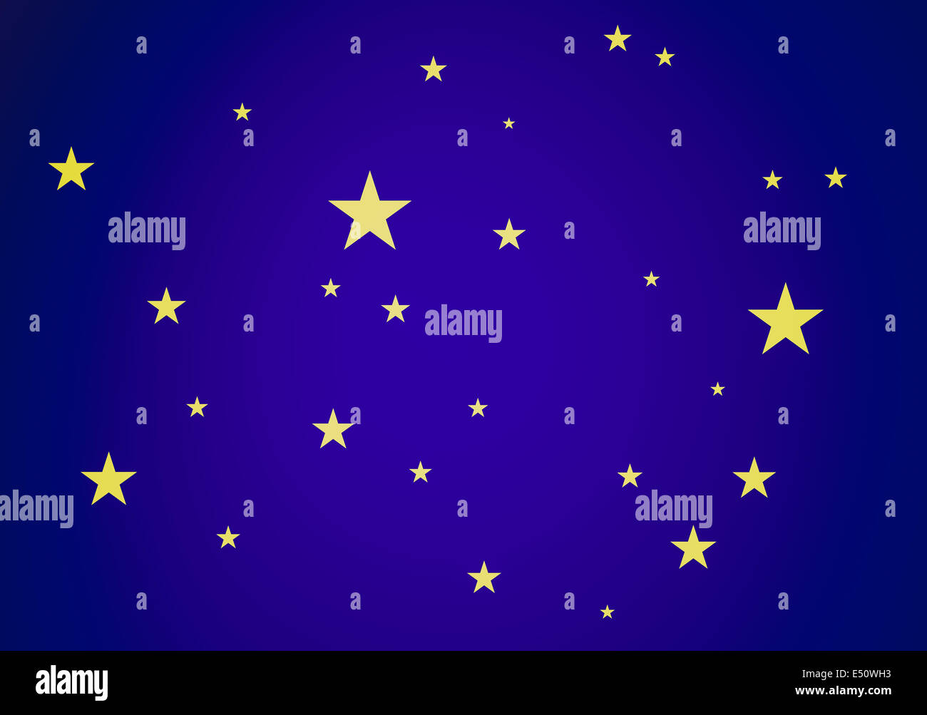 Vintage look Stars in the sky Stock Photo - Alamy