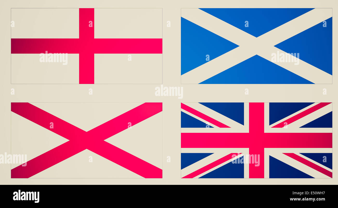Vintage look Union Jack Stock Photo - Alamy