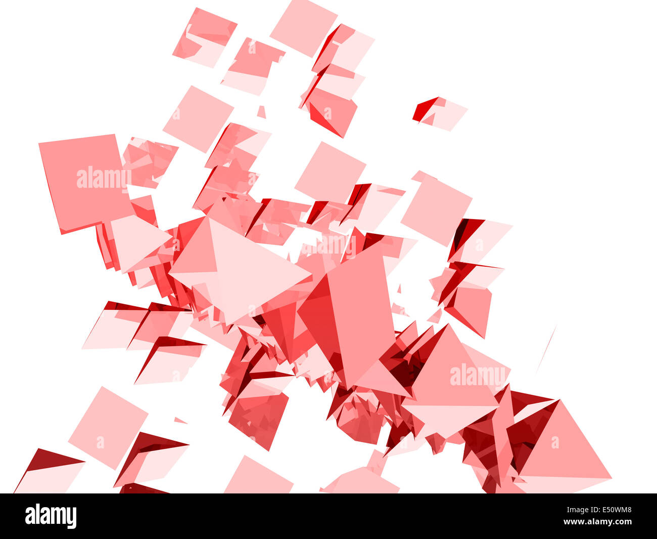 Pyramids with glossy light effects Stock Photo - Alamy