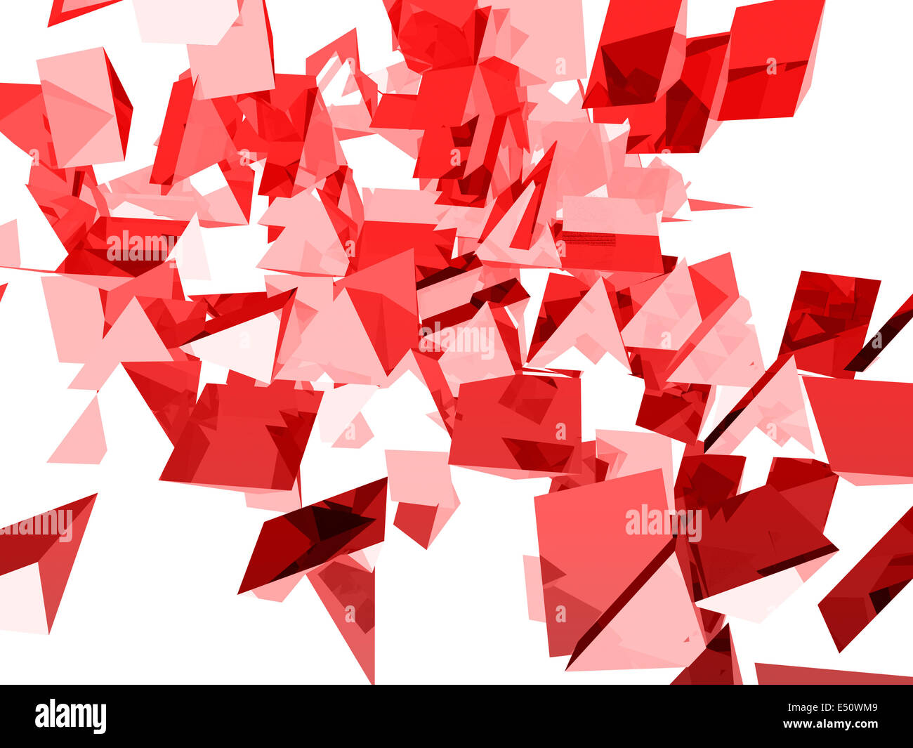 Pyramids with glossy light effects Stock Photo - Alamy