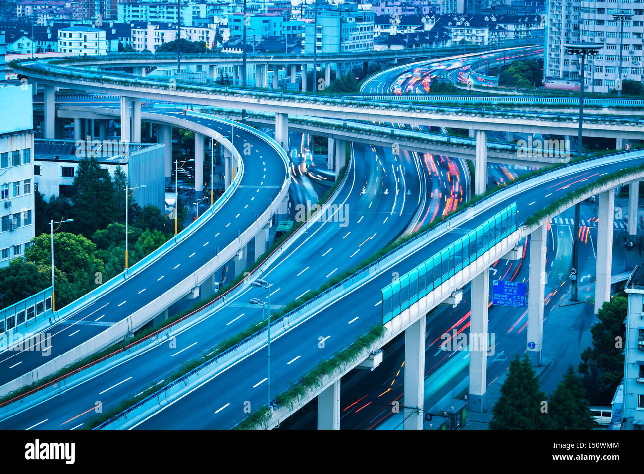 city road interchange Stock Photo - Alamy