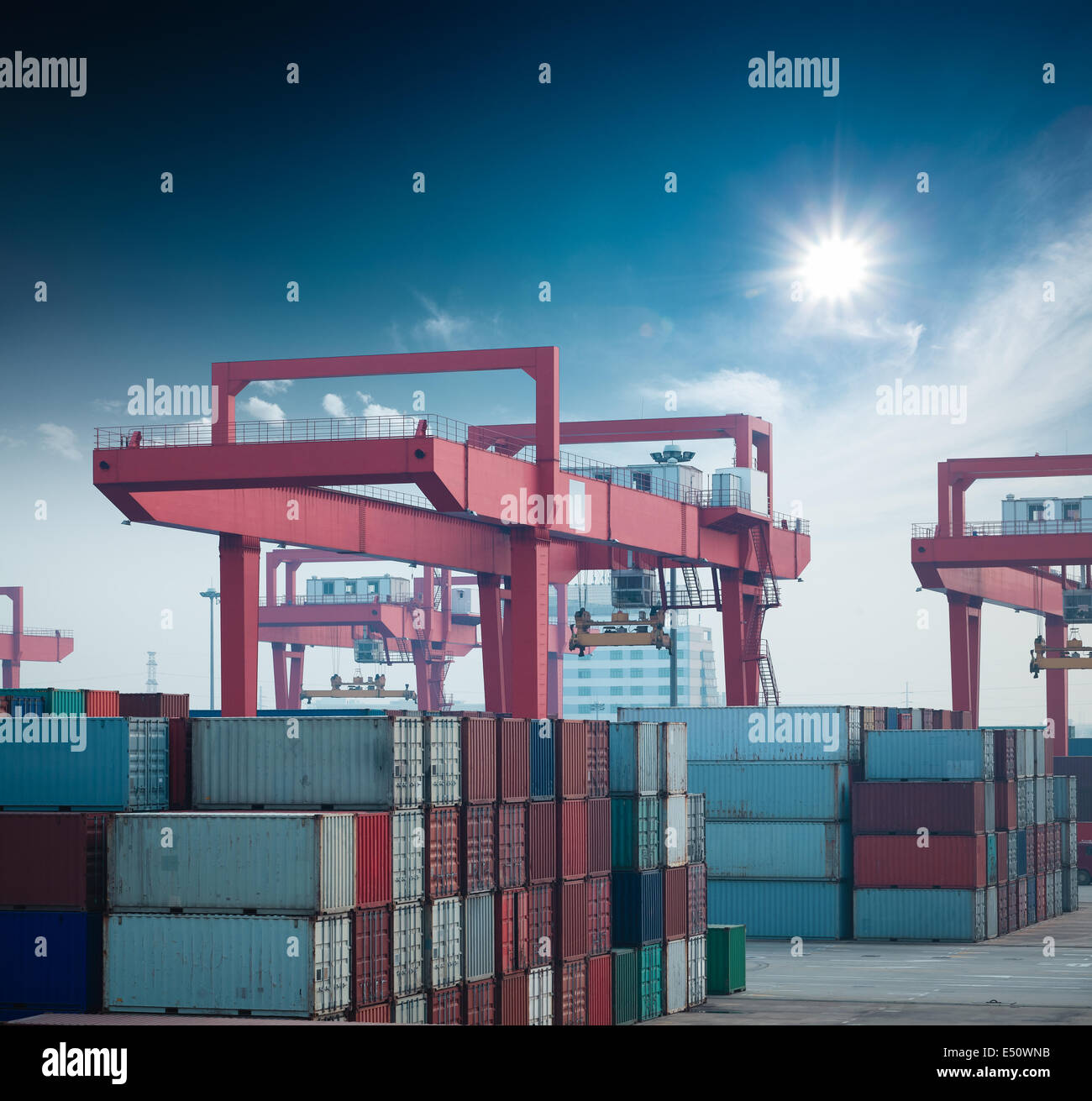 Container terminal hi-res stock photography and images - Alamy