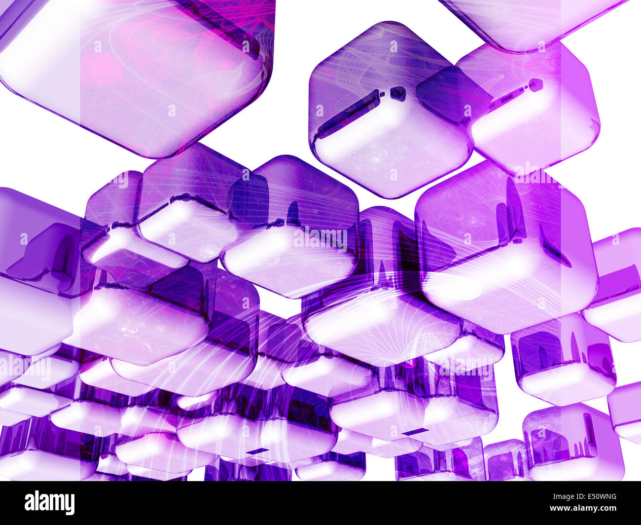 3d cubes with glossy light effects Stock Photo - Alamy