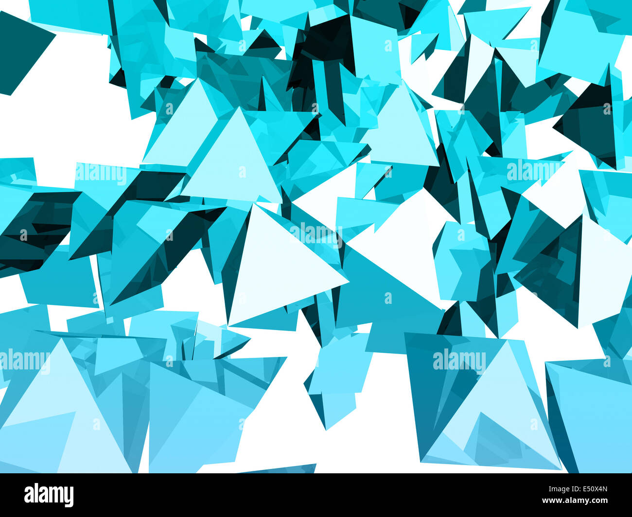 Pyramids with glossy light effects Stock Photo - Alamy