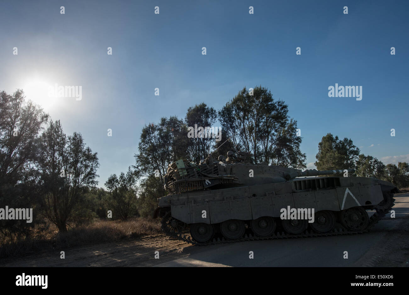 Gaza Border, Operation Protective Edge. 17th July, 2014. Israeli ...