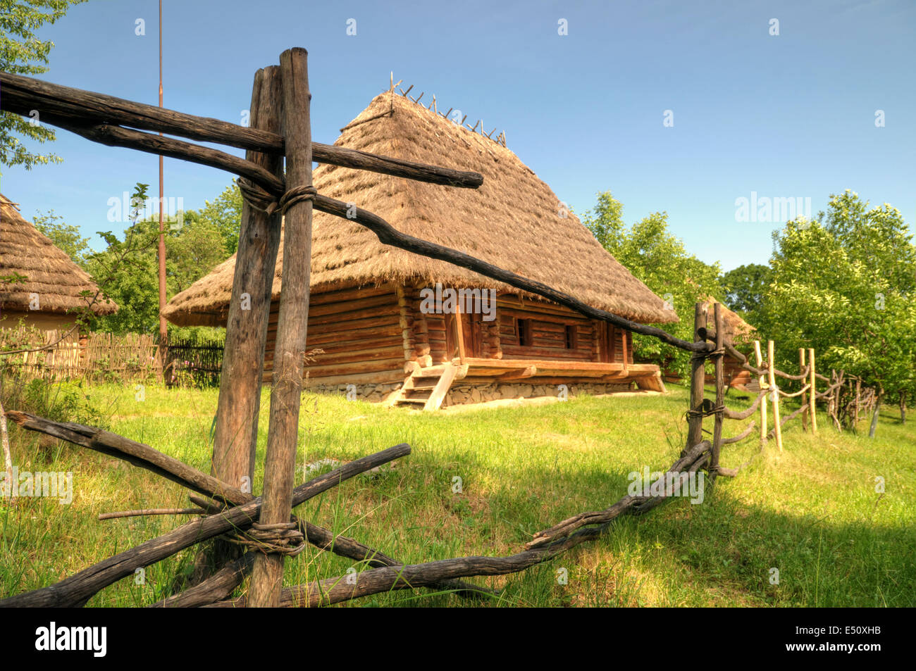 old wooden house Stock Photo - Alamy