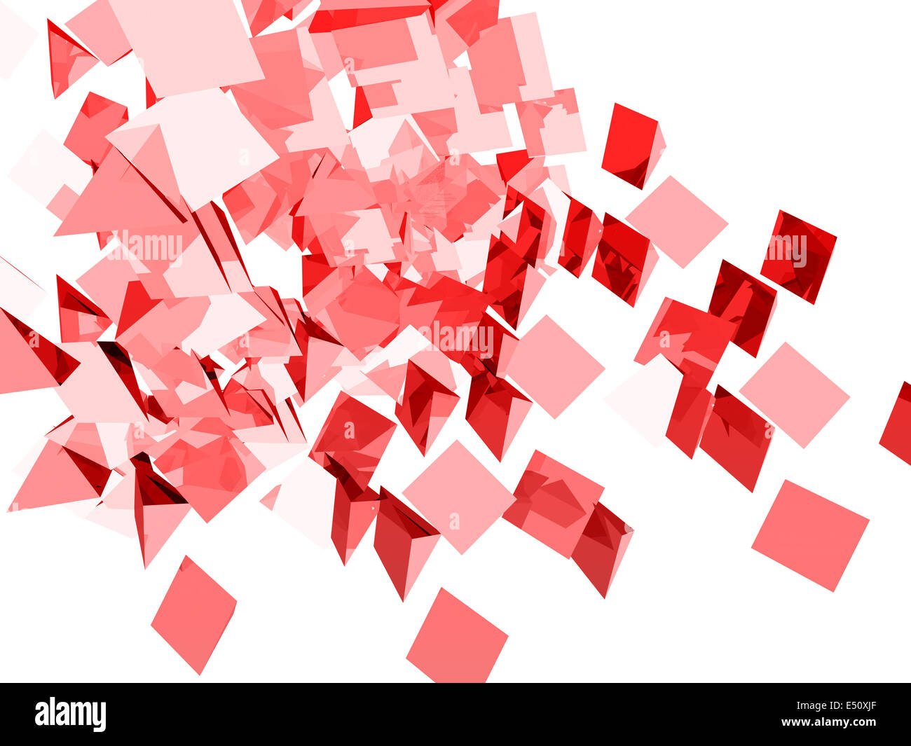 Pyramids with glossy light effects Stock Photo - Alamy