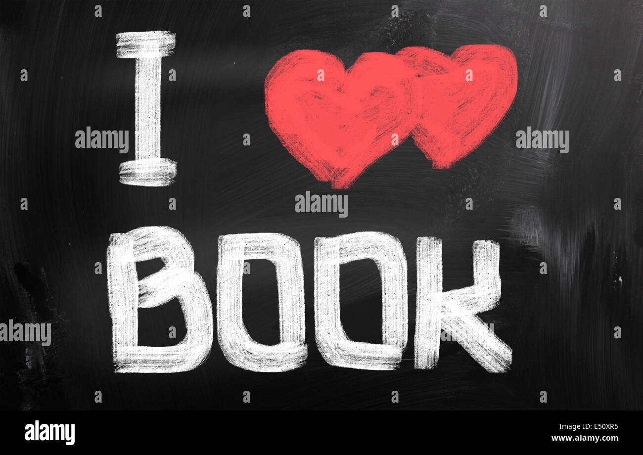 I Love Book Concept Stock Photo - Alamy