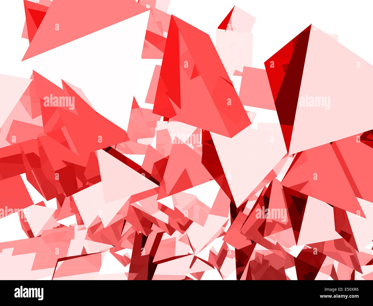 Pyramids with glossy light effects Stock Photo - Alamy