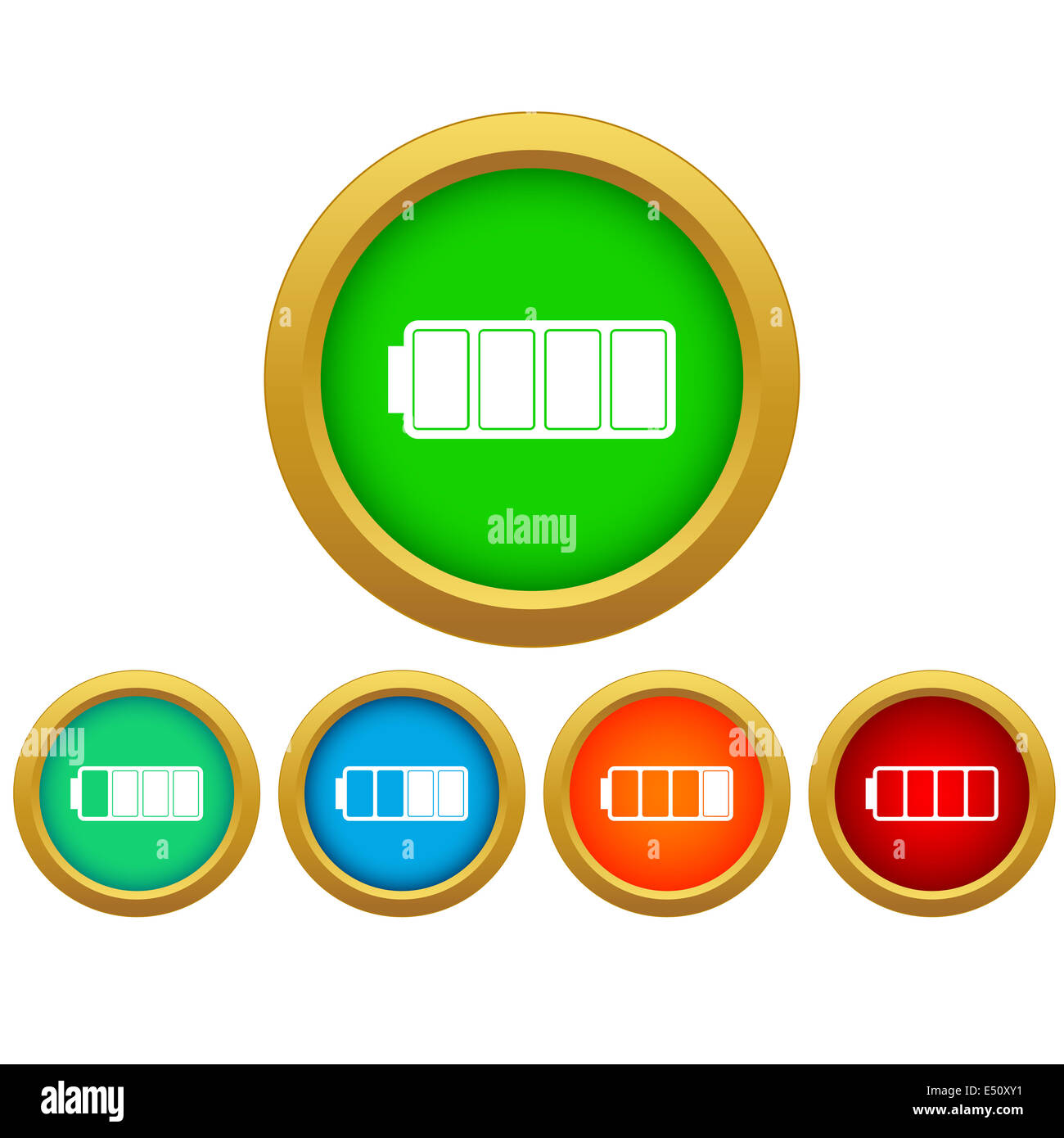 Power icons set Stock Photo - Alamy