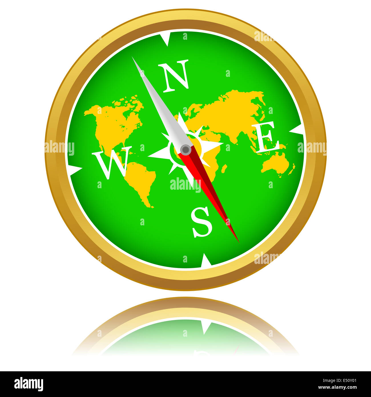 Beautiful compass vector hi-res stock photography and images - Alamy