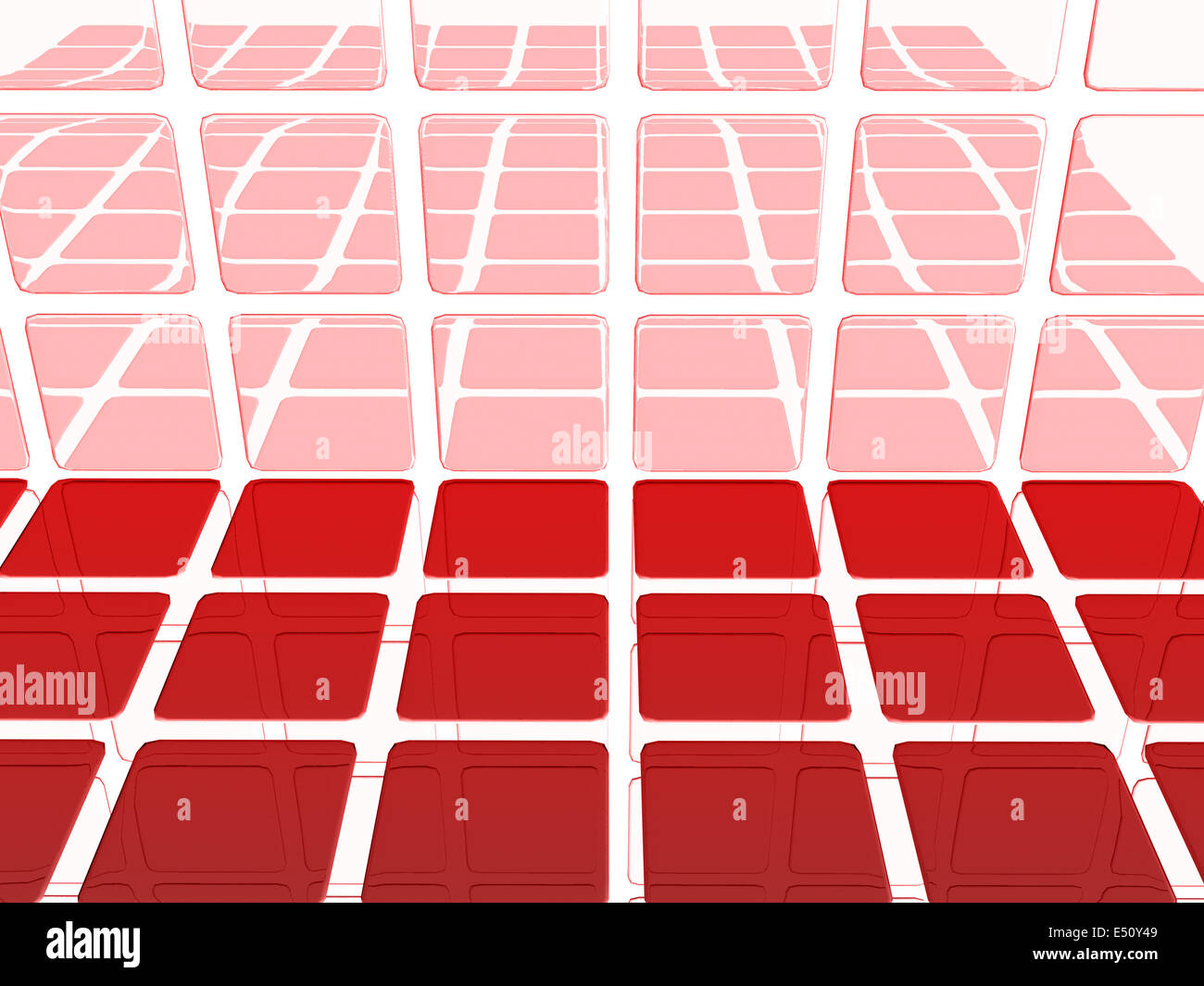 Red dimensional shapes with highlights and reflections Stock Photo - Alamy