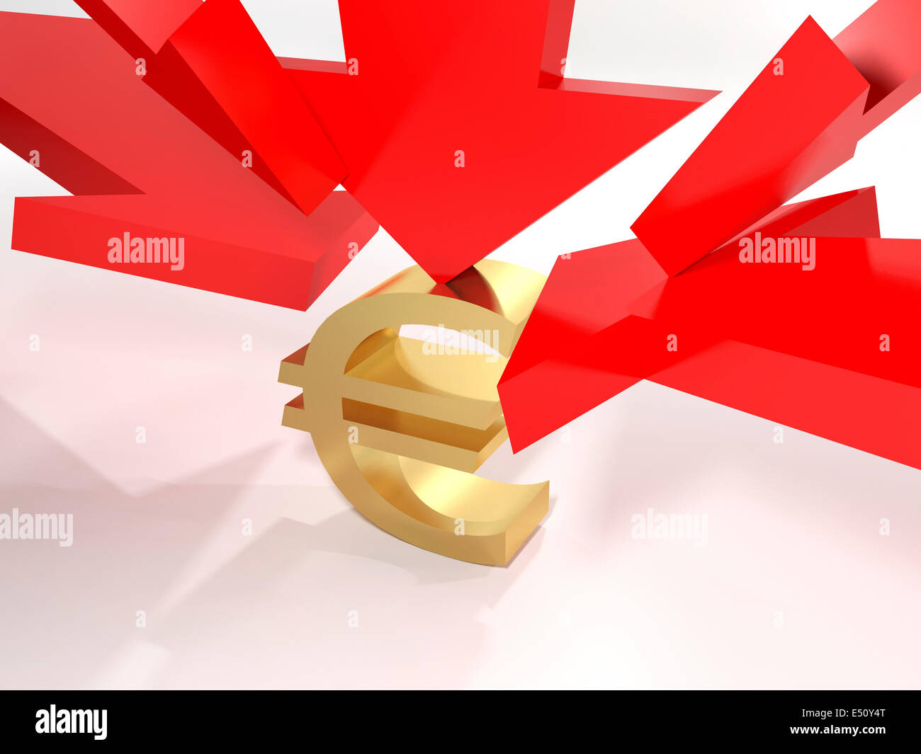 The falling value of the euro Stock Photo - Alamy