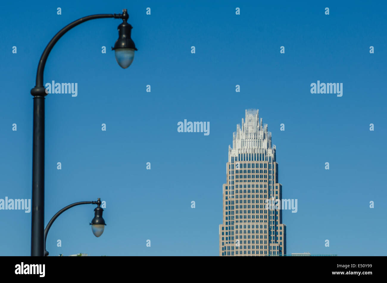 charlotte city skyline autumn season Stock Photo - Alamy