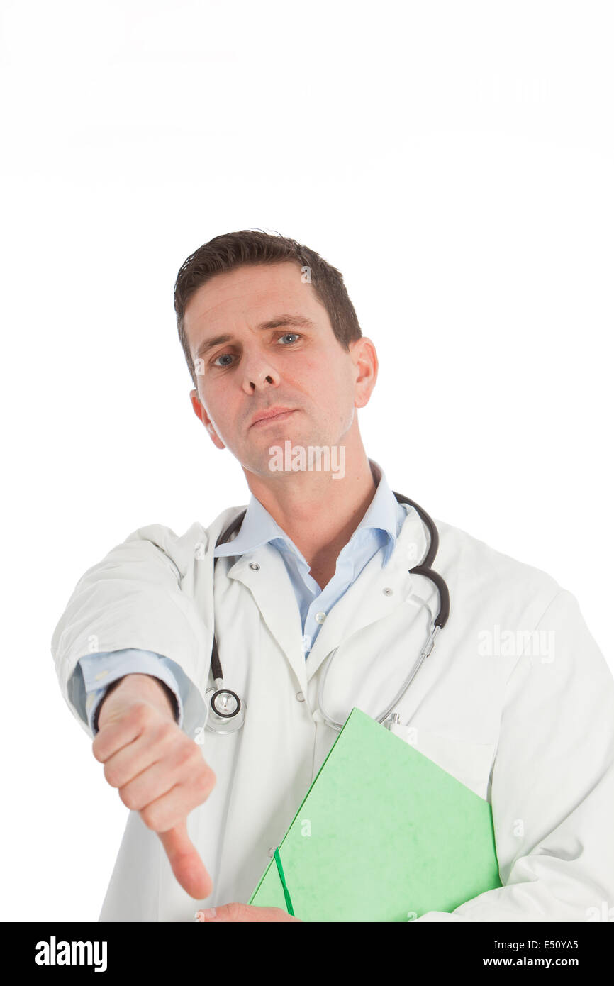 Doctor down thumbs hi-res stock photography and images - Alamy