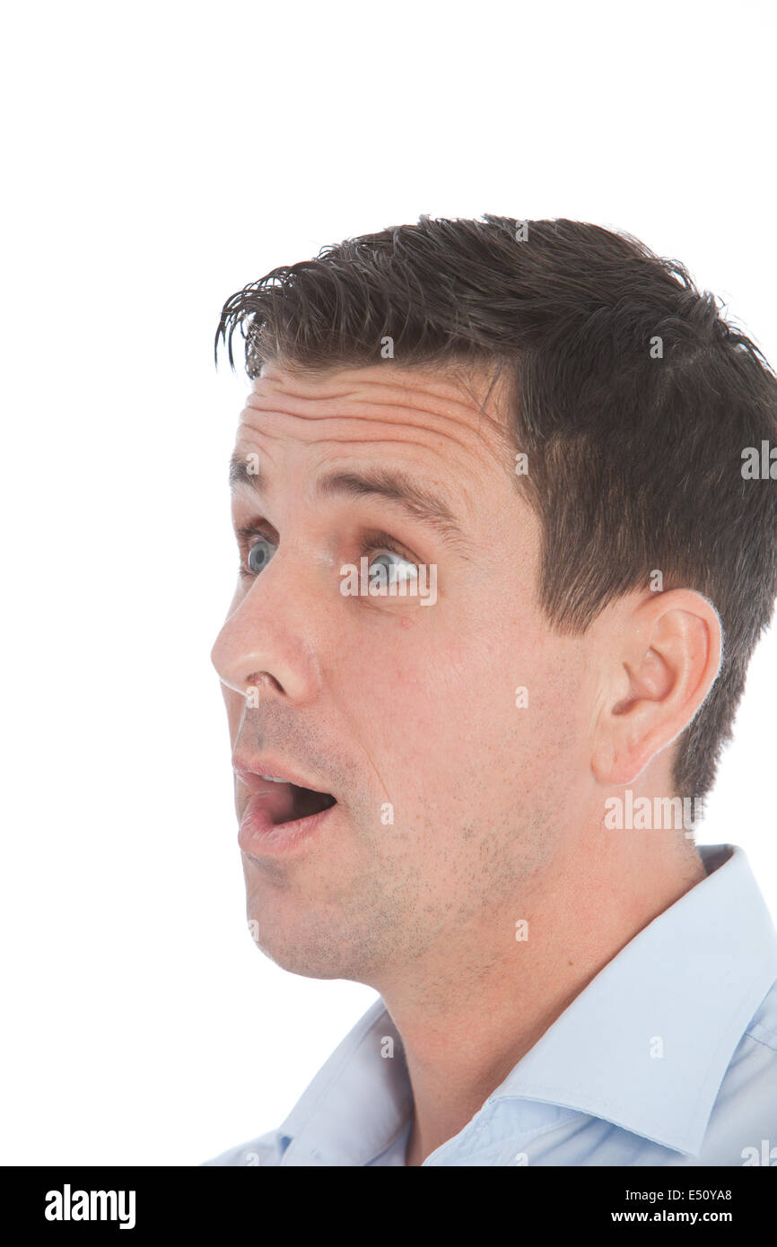 Shocked face man hi-res stock photography and images - Alamy