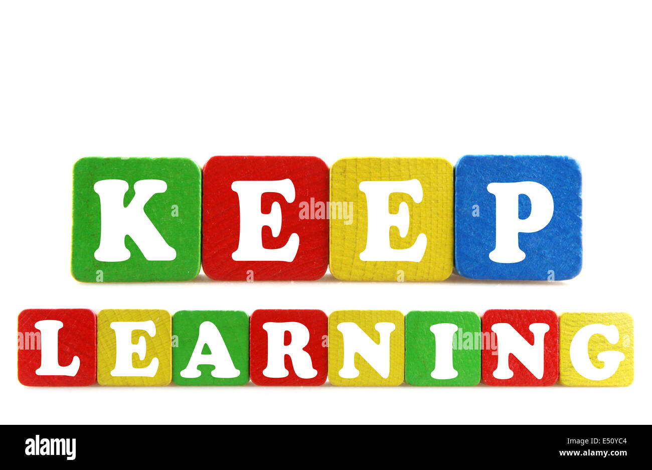 keep learning concept Stock Photo - Alamy