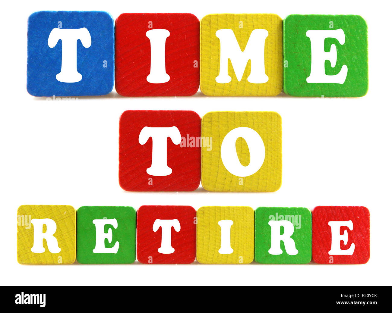 Time to retirement Cut Out Stock Images & Pictures - Alamy
