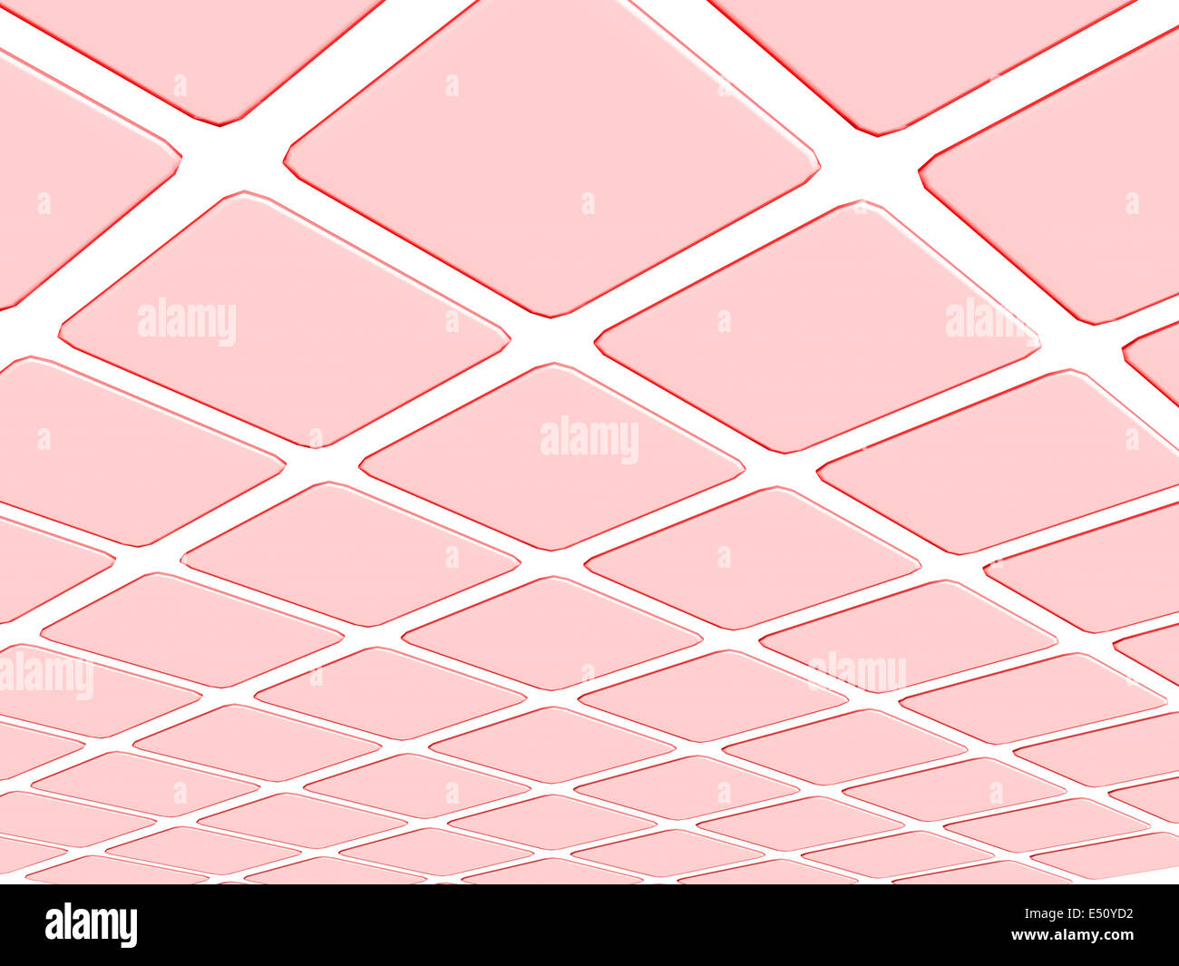 Red dimensional shapes with highlights and reflections Stock Photo - Alamy