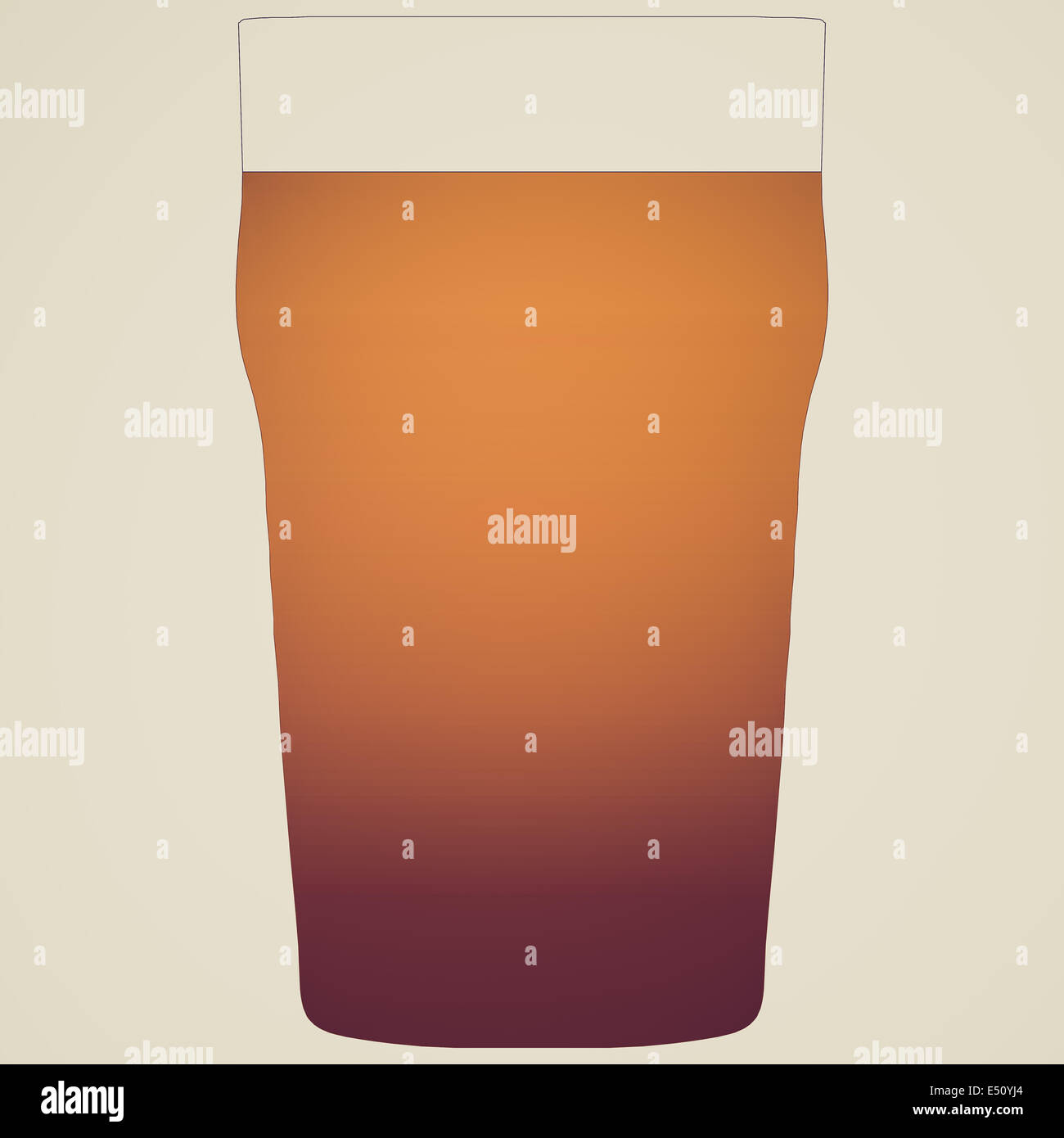 Vintage look A pint of stout Stock Photo - Alamy