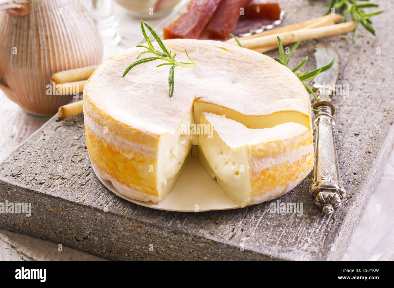 french cremoulin cheese Stock Photo - Alamy