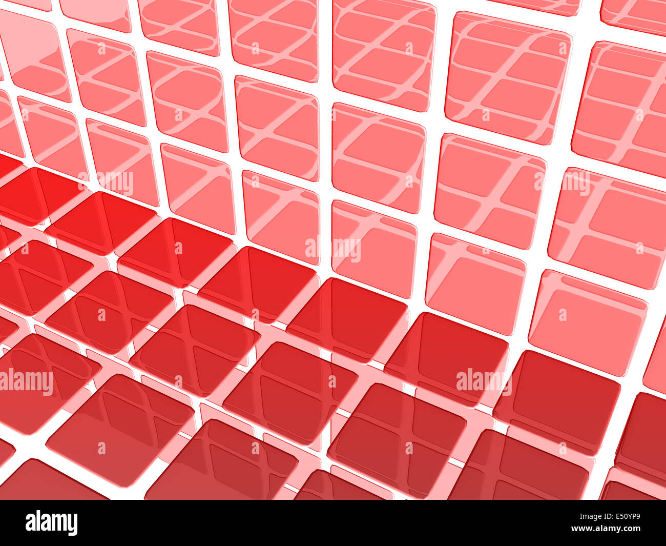 Red dimensional shapes with highlights and reflections Stock Photo - Alamy