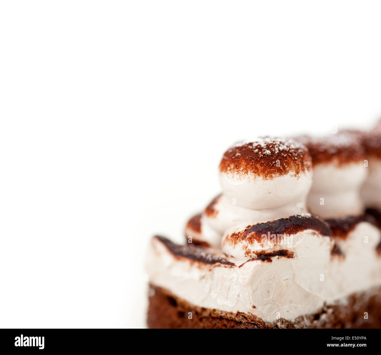 whipped cream dessert cake slice Stock Photo - Alamy