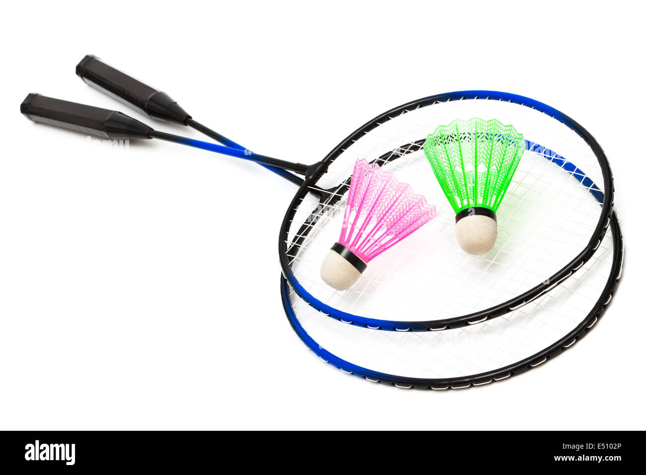 racket and shuttlecock badminton Stock Photo - Alamy