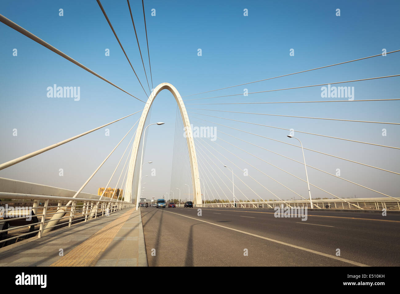 cable stayed bridge in xian Stock Photo - Alamy