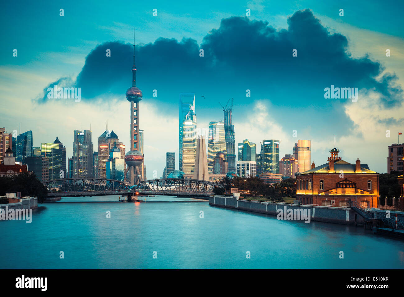 Beautiful shanghai cityscape in hi-res stock photography and images - Alamy