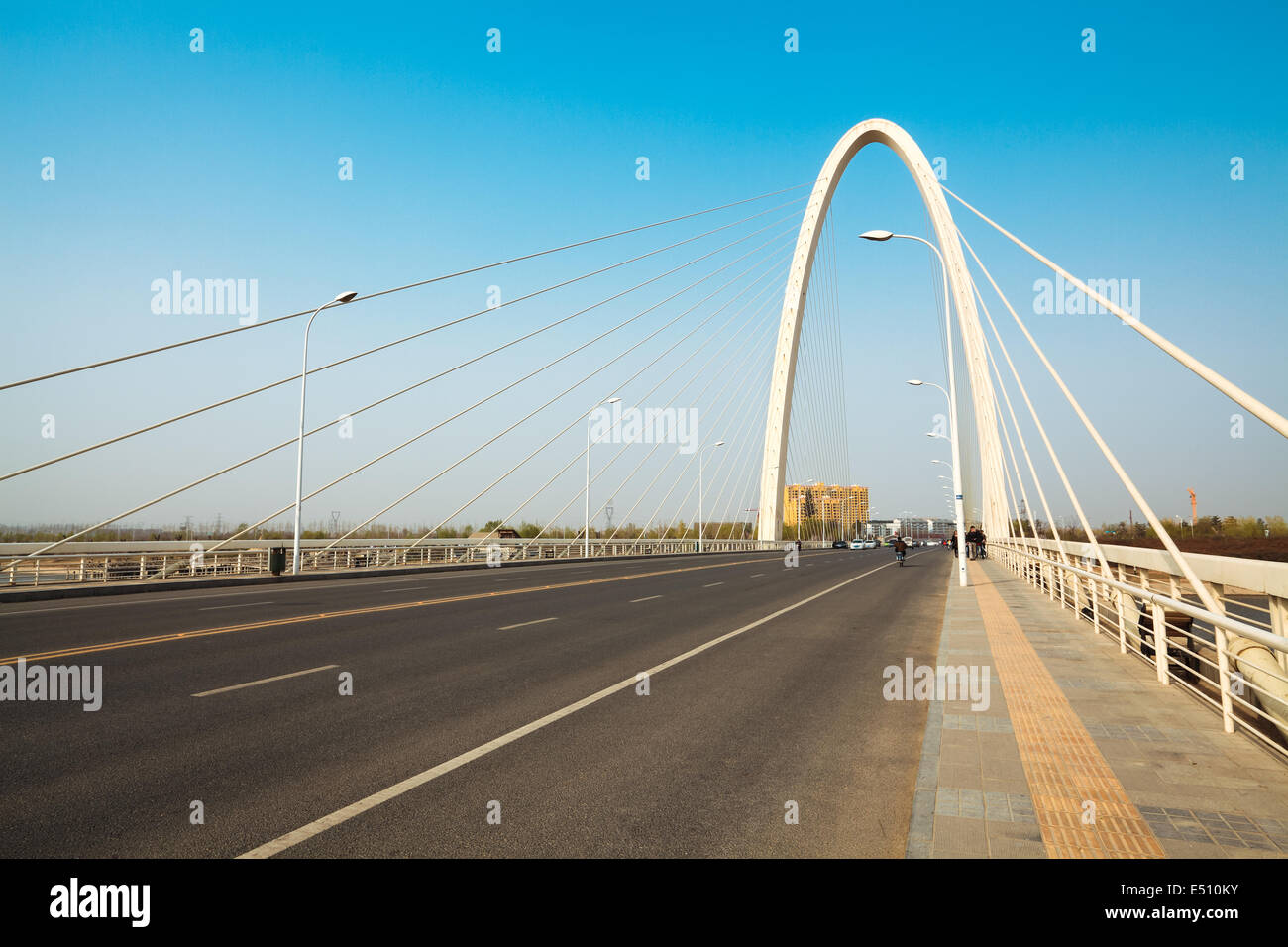 cable stayed bridge background Stock Photo - Alamy