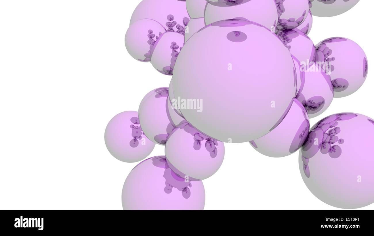 Shinny spheres´ illustration Stock Photo - Alamy
