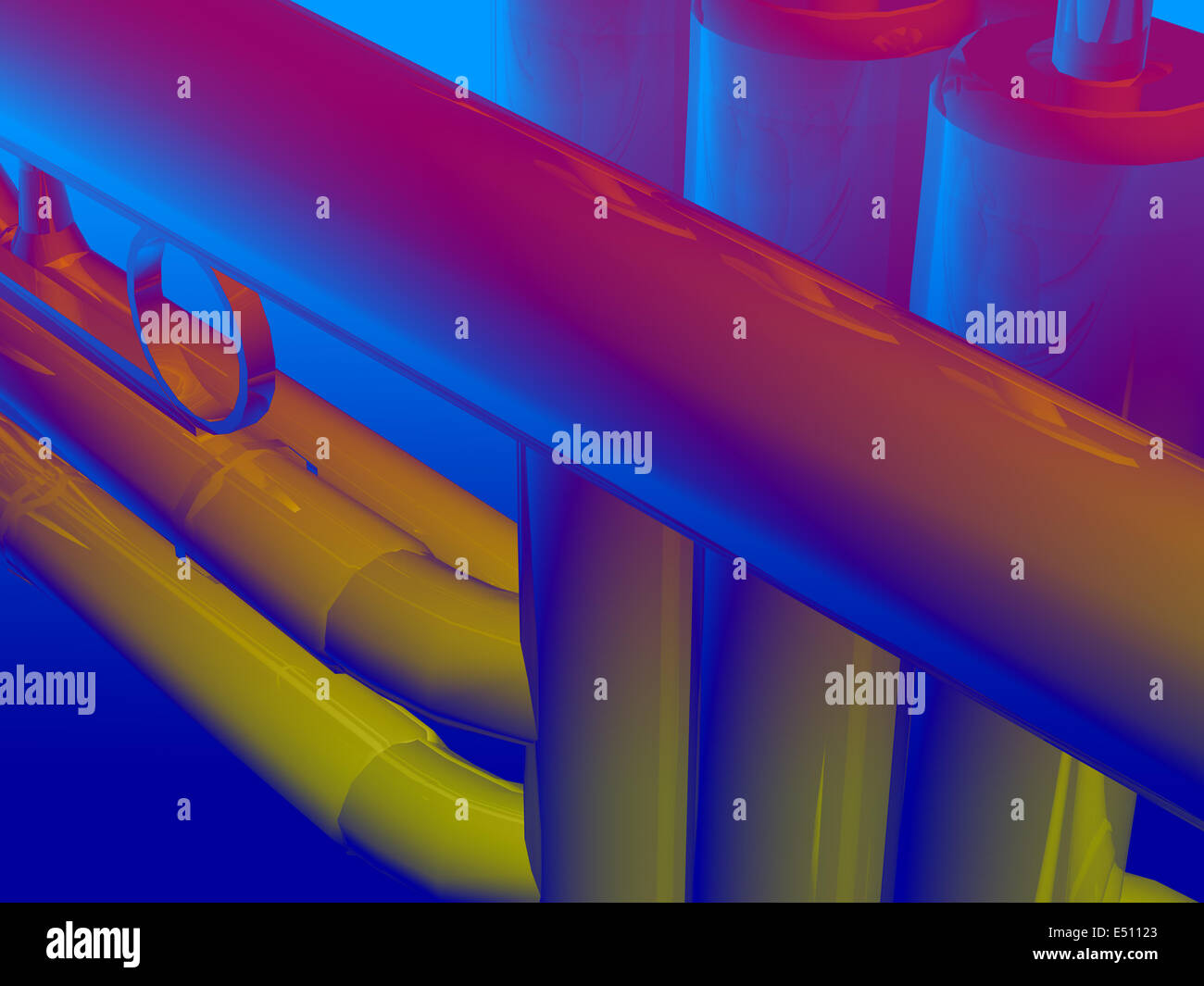 Illustration with shine effects and metal texture Stock Photo - Alamy