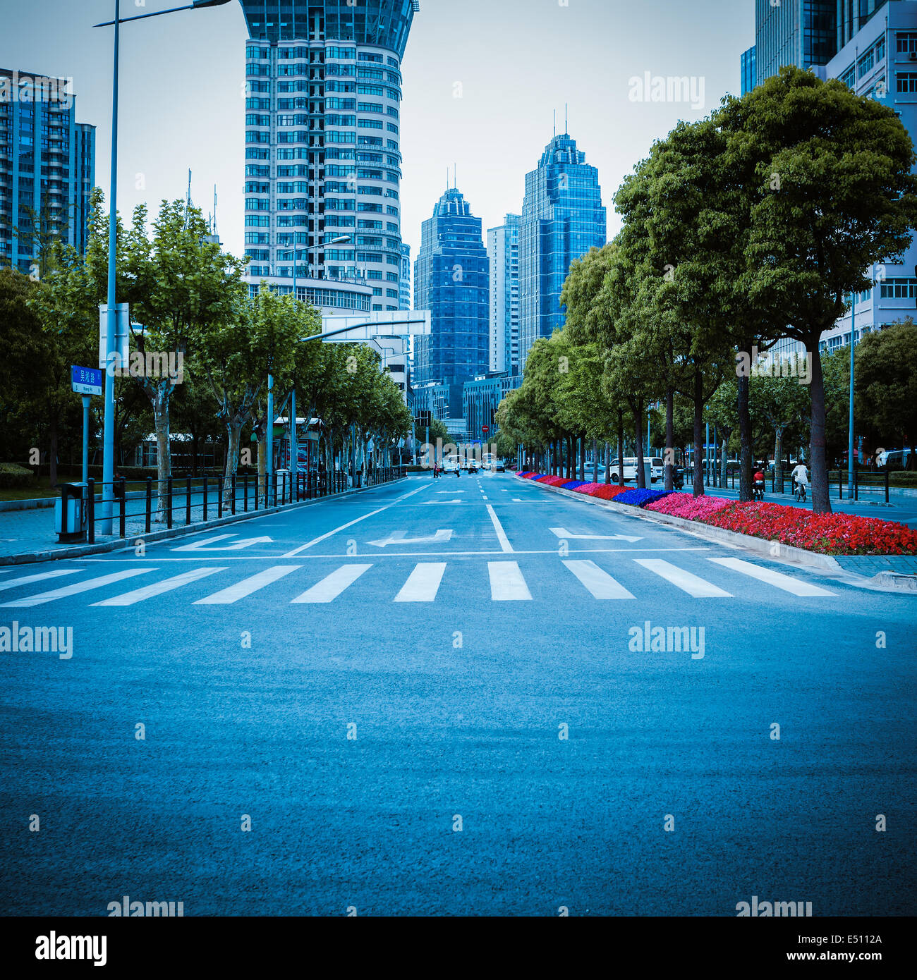 modern street view in shanghai Stock Photo - Alamy
