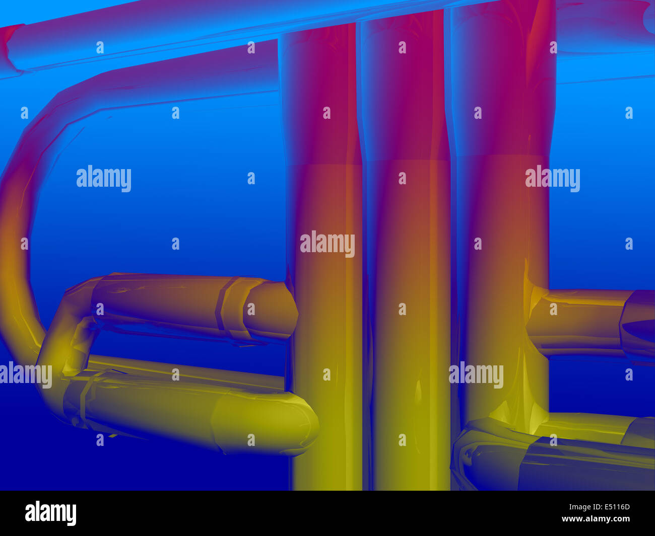Illustration with shine effects and metal texture Stock Photo - Alamy