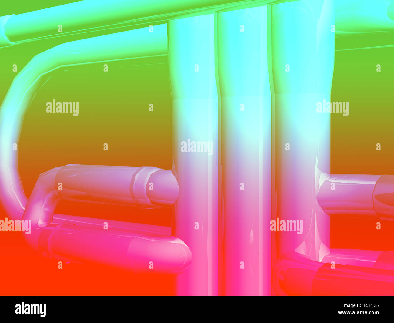 Illustration with shine effects and metal texture Stock Photo - Alamy