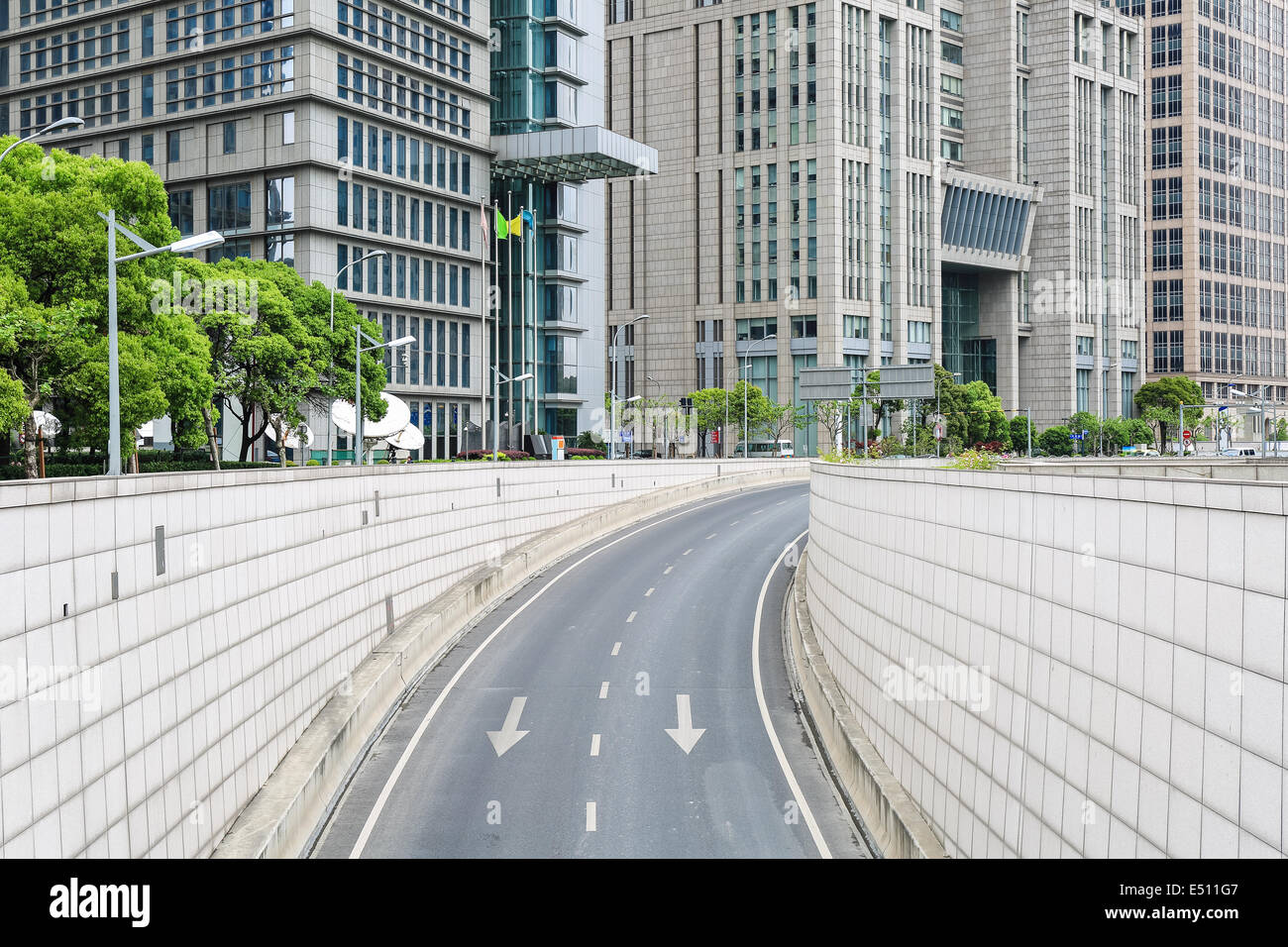 Modern road tunnel entrance hi-res stock photography and images - Alamy