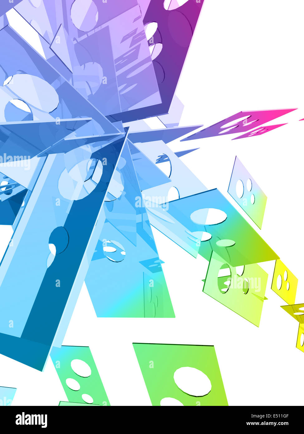 3d cubes with glossy light effects Stock Photo - Alamy