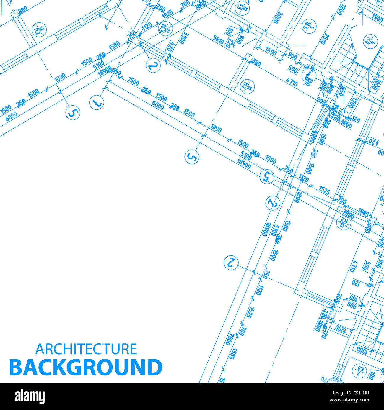 Detailed architectural project Stock Photo - Alamy