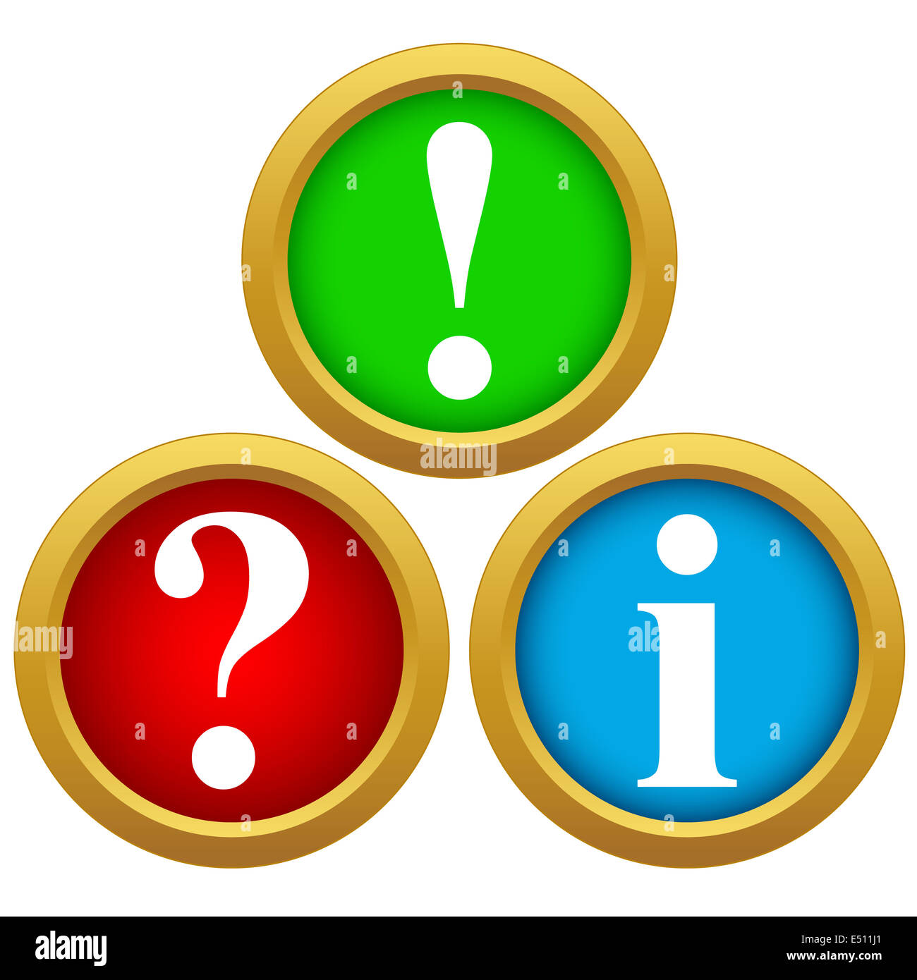 Question and answer icons Stock Photo - Alamy