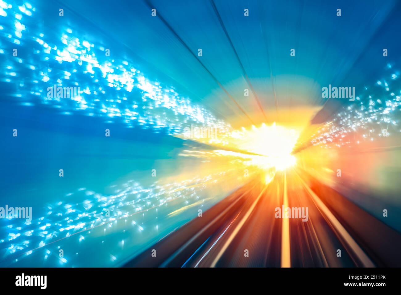 tunnel motion fast background Stock Photo - Alamy
