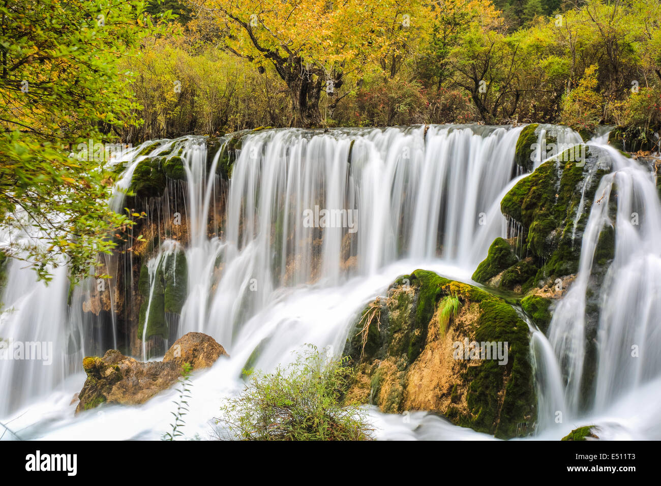 Mountain waterfall in autumn beautiful hi-res stock photography and ...