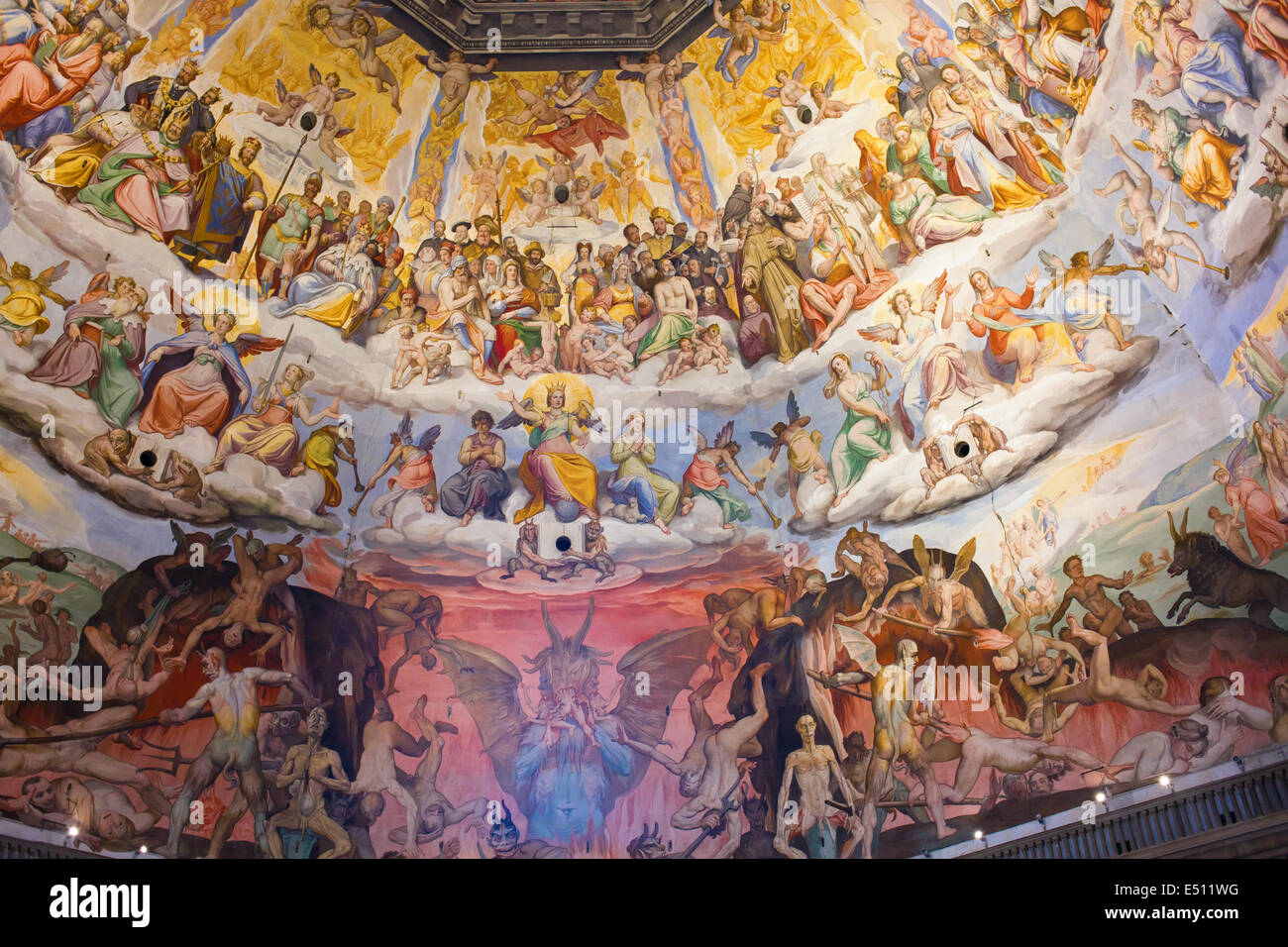 Florence italy painted ceiling hi-res stock photography and images - Alamy